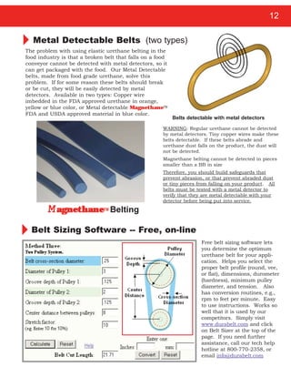 Dura belt brochure-2012 | PDF