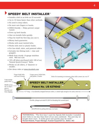 Dura belt brochure-2012 | PDF