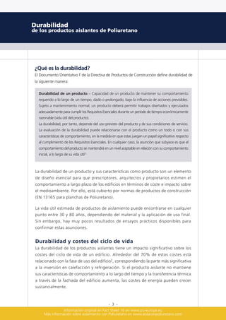 Durabilidad de los_productos aislantes_de poliuretano | PDF