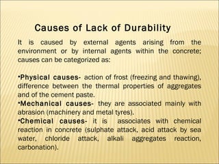 Durability of Concrete | PPT