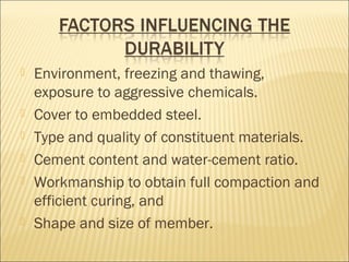 Durability of Concrete | PPT