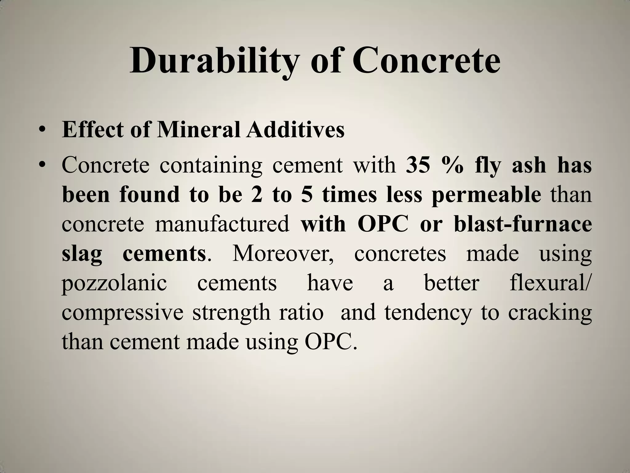 Durability and Permeability of Concrete | PDF