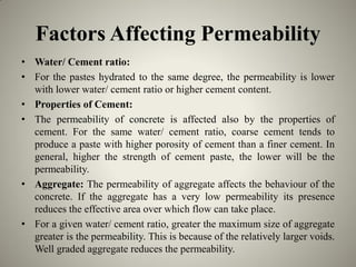 Durability and Permeability of Concrete | PDF
