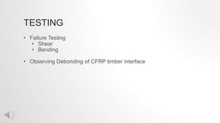 Durability for Carbon Fiber Reinforced Polymers on Timber Structures | PPT