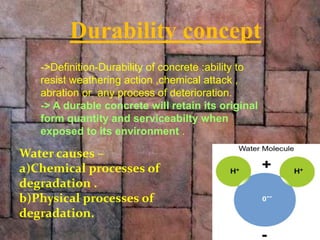 Durabilityofconcrete | PPTX