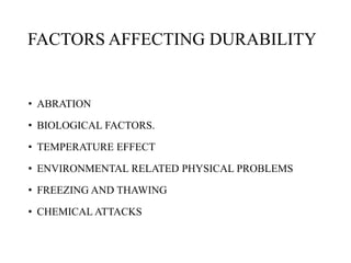 Durability of concrete | PPTX