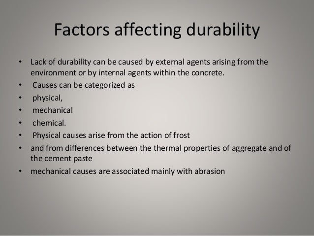Durability Of Concrete