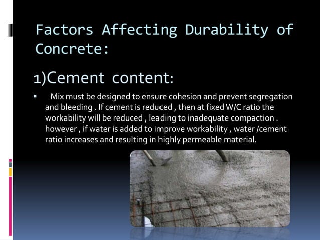 Durability of concrete | PPT
