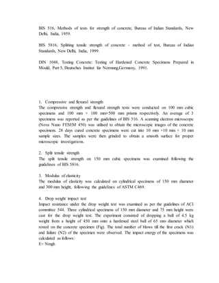 Durability test on concrete | DOCX