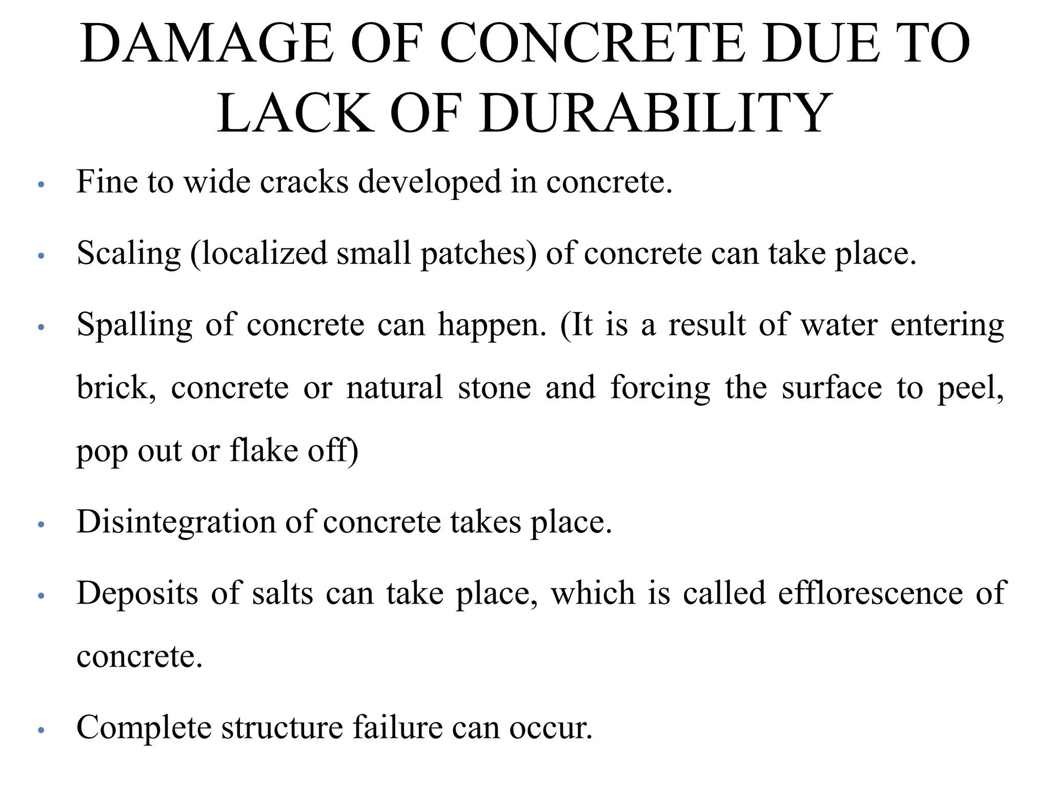 Durabilty of concrete | PPTX