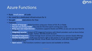 Durable Azure Functions | PPTX | Web Development | Internet