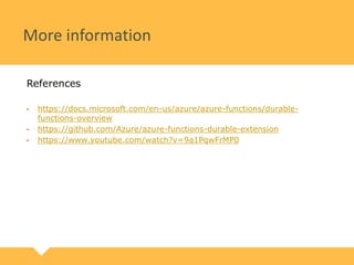 Durable functions | PPT