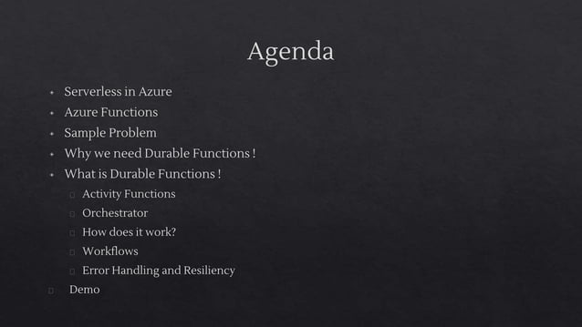 Durable functions | PPTX