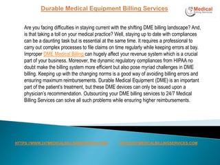 Durable Medical Equipment Billing Services.pptx