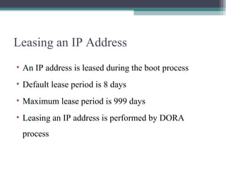 Durai presentation of dhcp | PPT