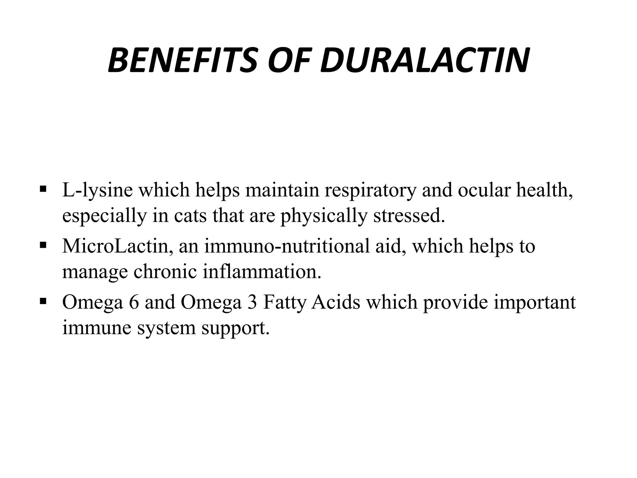Duralactin Feline | PPT