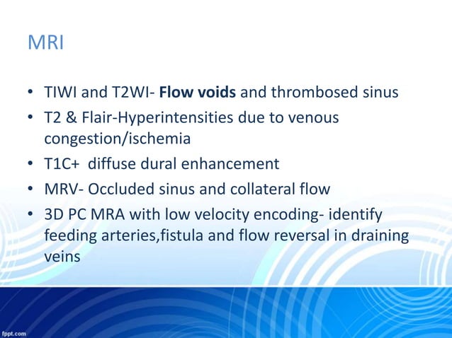 Dural arteriovenous fistula & AVM | PPTX | Blood Disorders | Diseases ...
