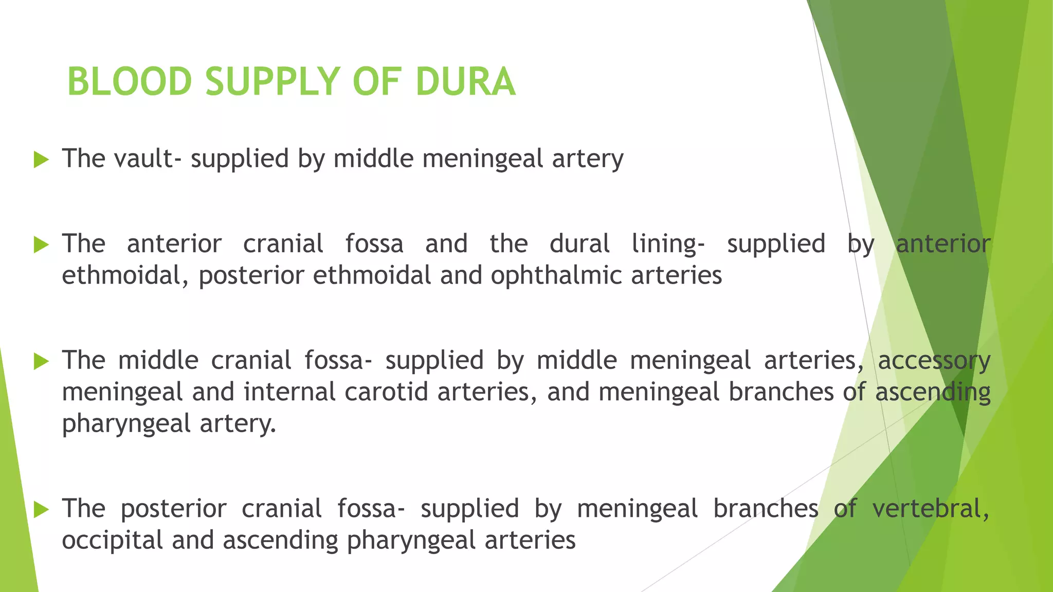 Dural folds and cavernous sinus | PPTX
