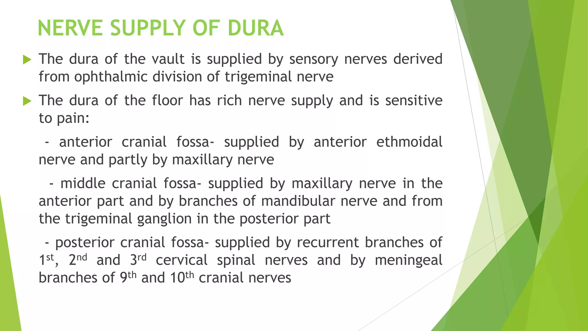 Dural folds and cavernous sinus | PPTX