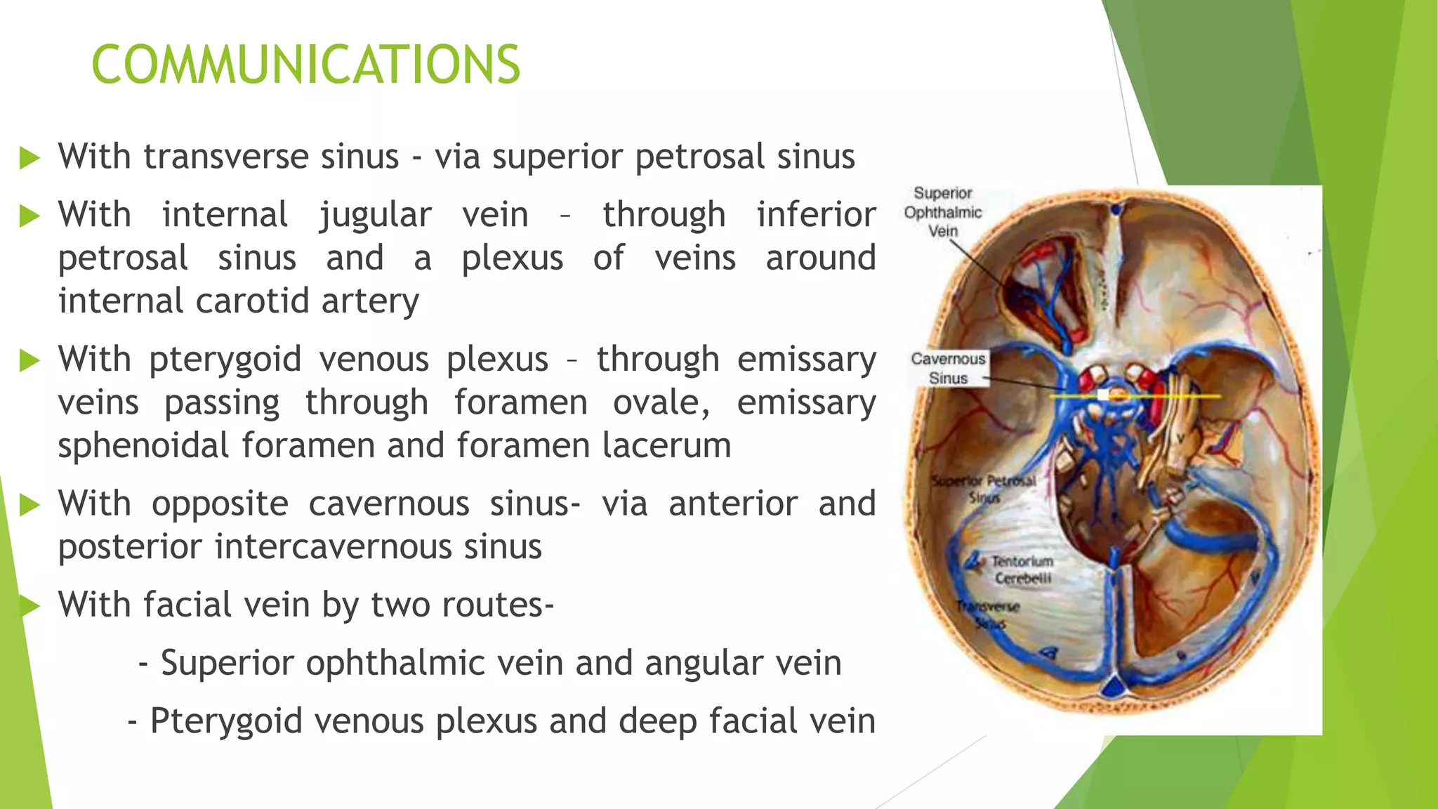 Dural folds and cavernous sinus | PPTX