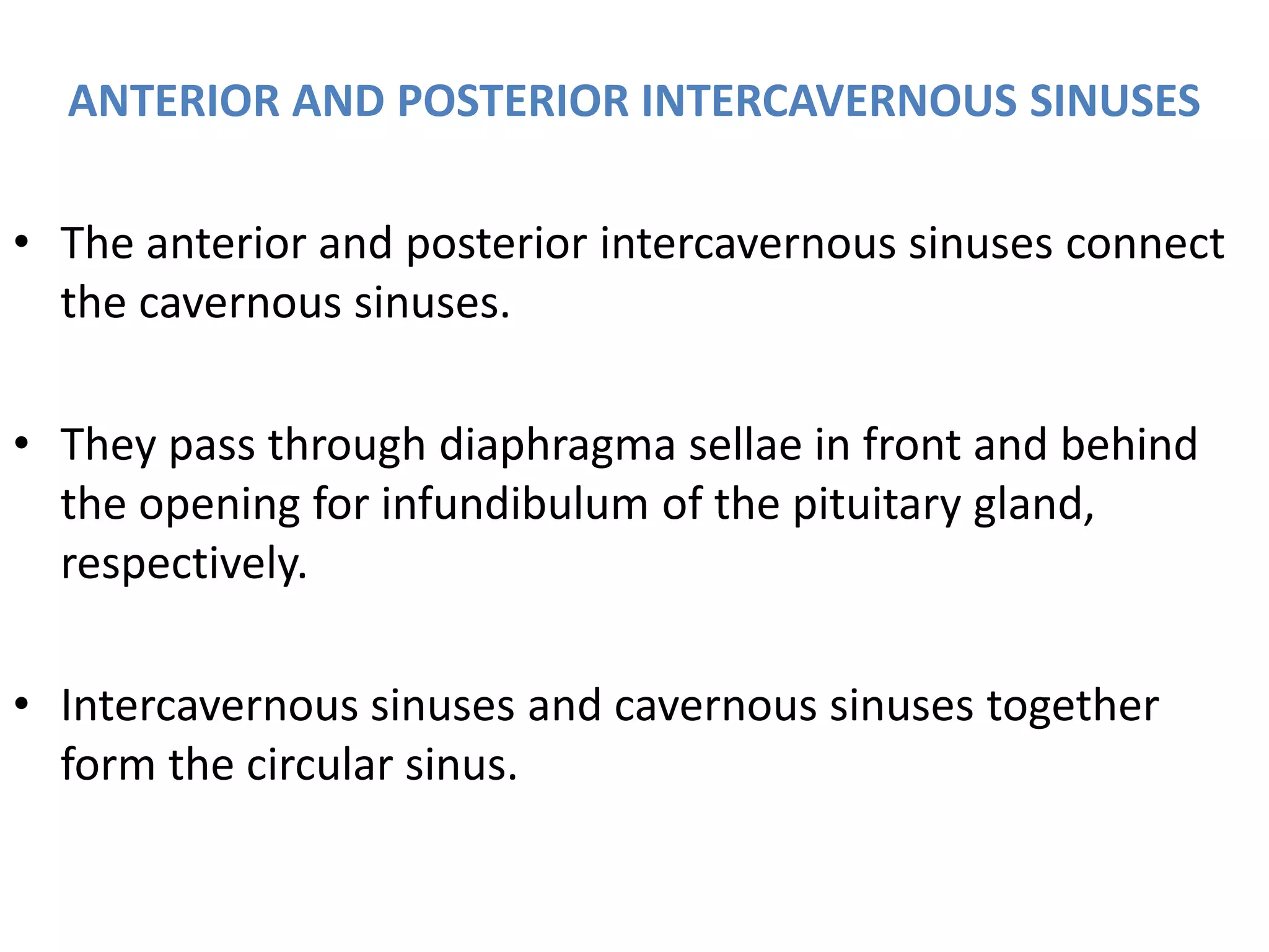 DURAL VENOUS SINUSES WITH CLINICAL ANATOMY 2021 | PPTX