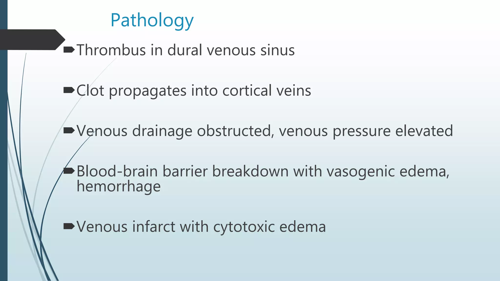 Dural venous sinus thrombosis for Radiology & Imaging | PPTX