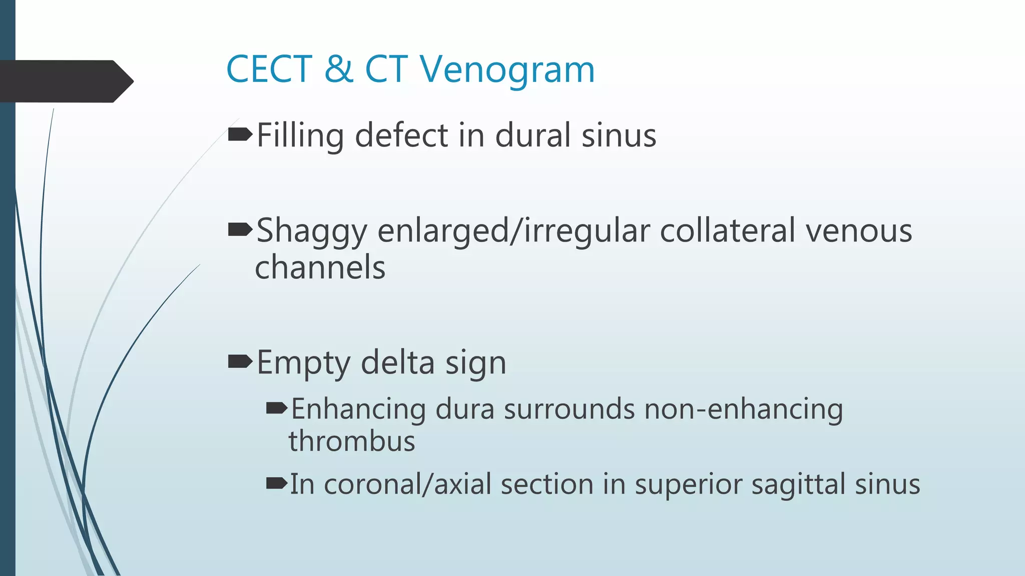 Dural venous sinus thrombosis for Radiology & Imaging | PPTX