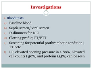 Dural venus sinus thrombosis | PPTX