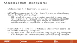 Best practices for DuraMat software dissemination | PPT