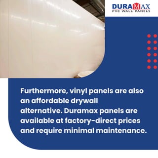 Duramax panels are lightweight drywall alternatives that are easy to ...