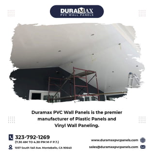 Duramax panels are lightweight drywall alternatives that are easy to ...