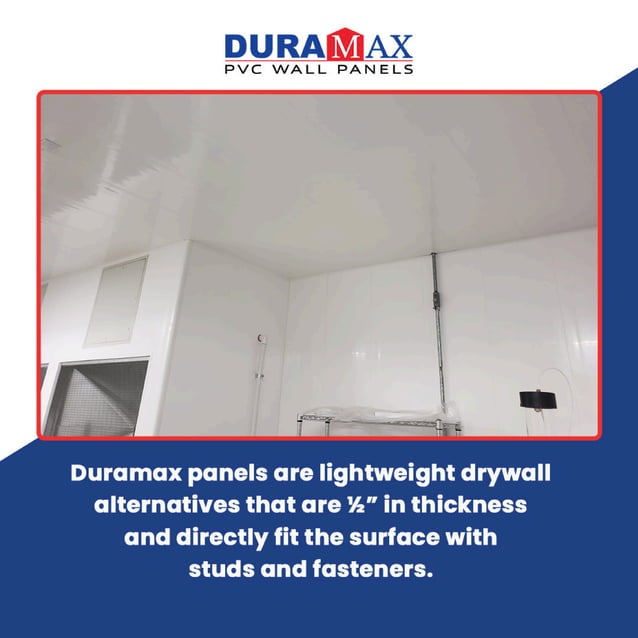 Duramax PVC panels are lightweight drywall alternatives | PDF