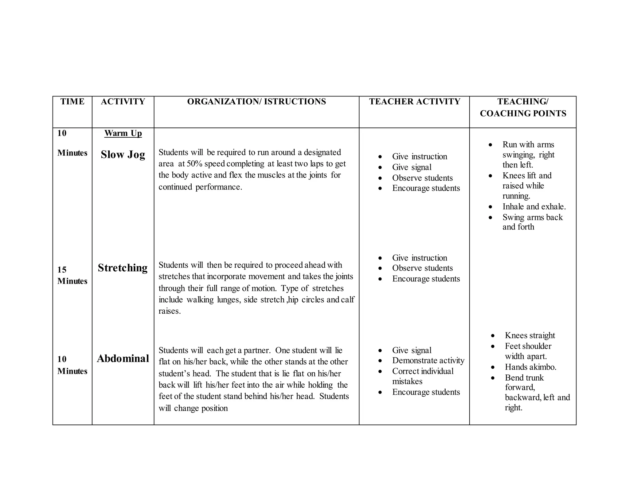Physical Education PE IA CAPE | DOCX
