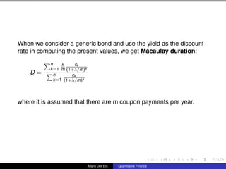 Duration and Convexity | PDF