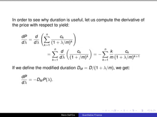 Duration and Convexity | PDF