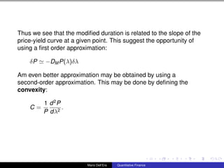 Duration and Convexity | PDF