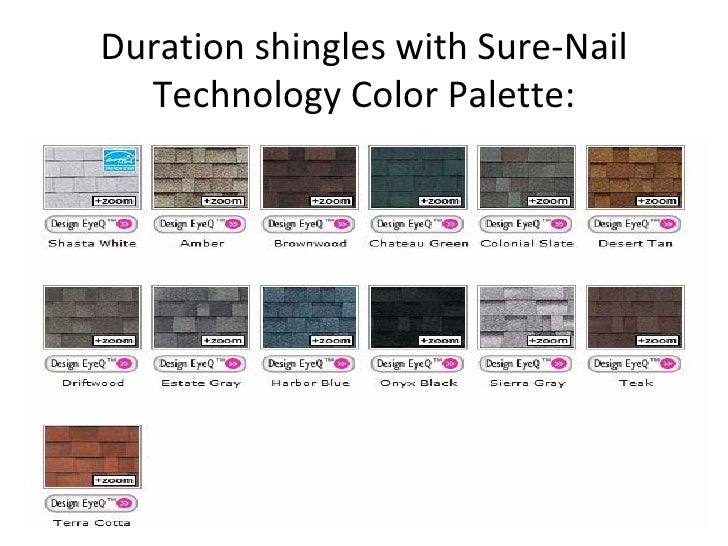 Bp Shingles Color Chart