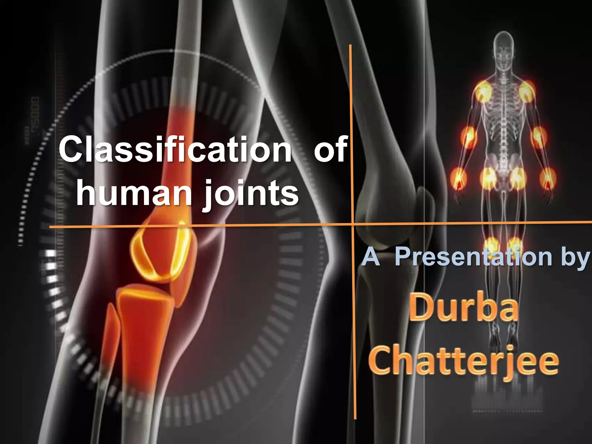 Human Joint Classification by Durba Chatterjee | PPT