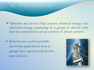 Consumer Battery Technology | PPTX