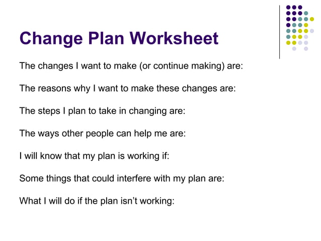 Enhancing Motivation to Change | PPT