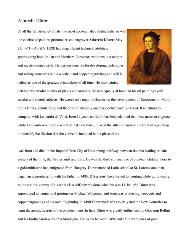 Durer, albrecht | PDF
