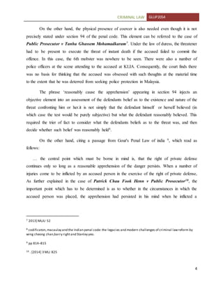 Law of Duress in Malaysia and United Kingdom | DOCX