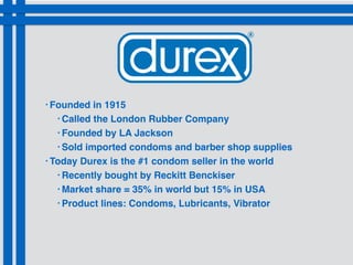 Durex Assignment | PPT