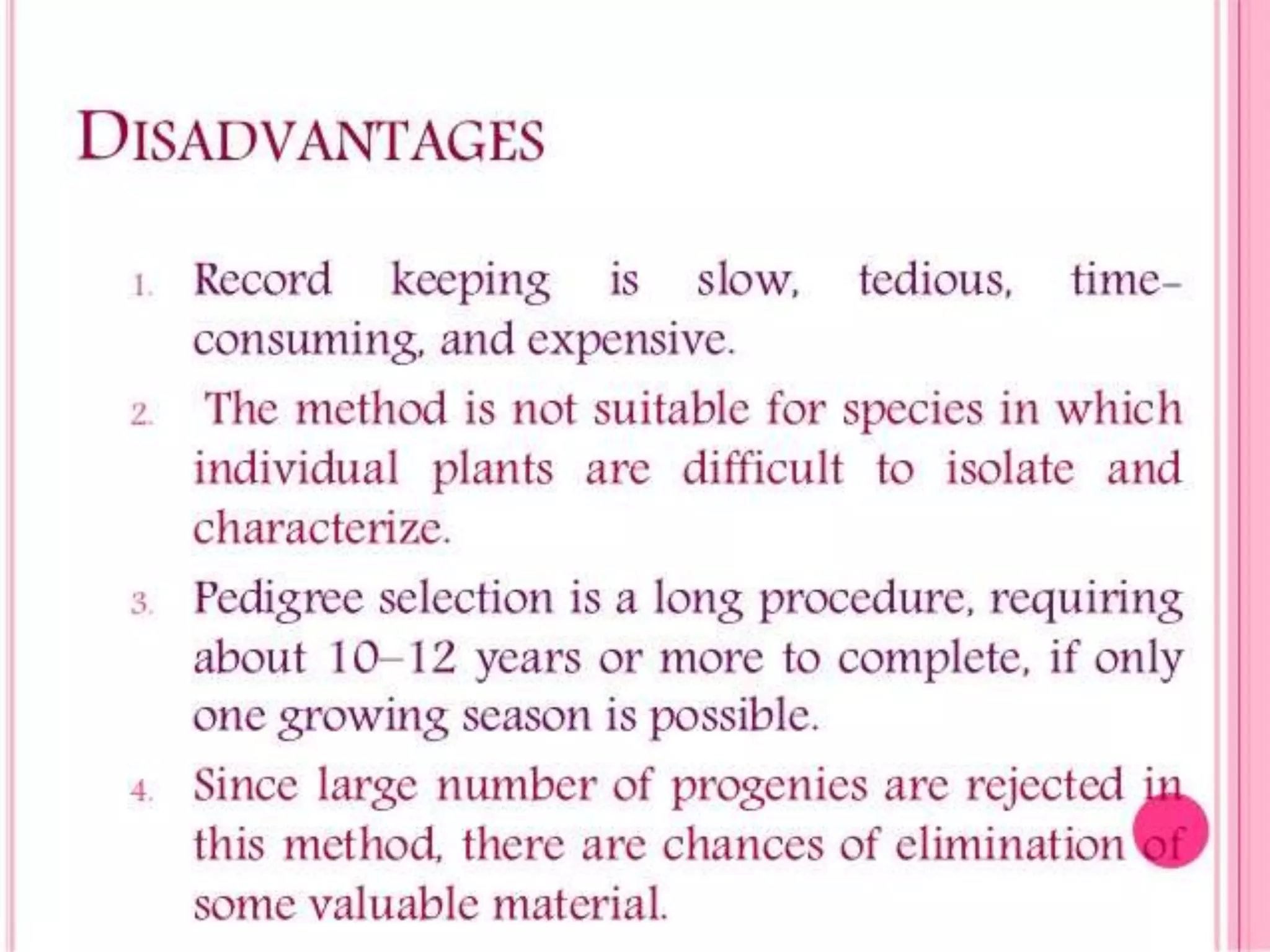 PEDIGREE METHOD OF PLANT BREEDING | PPTX