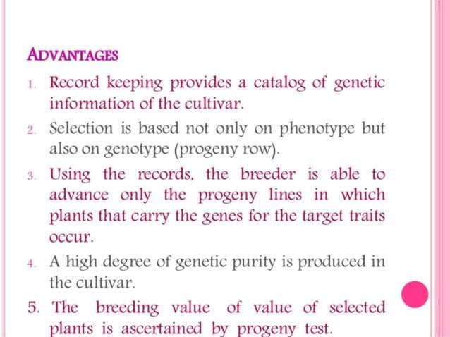 PEDIGREE METHOD OF PLANT BREEDING | PPTX | Gardening | Home & Garden