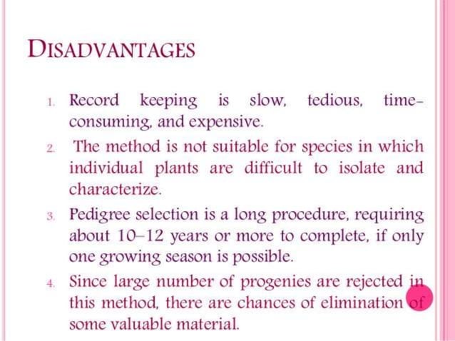 PEDIGREE METHOD OF PLANT BREEDING | PPTX | Gardening | Home & Garden