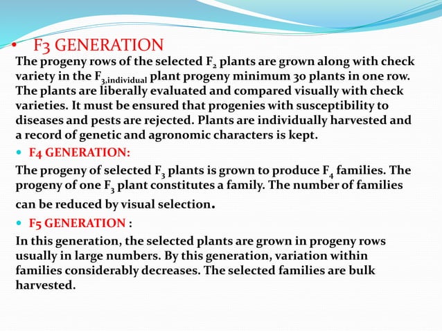 PEDIGREE METHOD OF PLANT BREEDING | PPTX | Gardening | Home & Garden