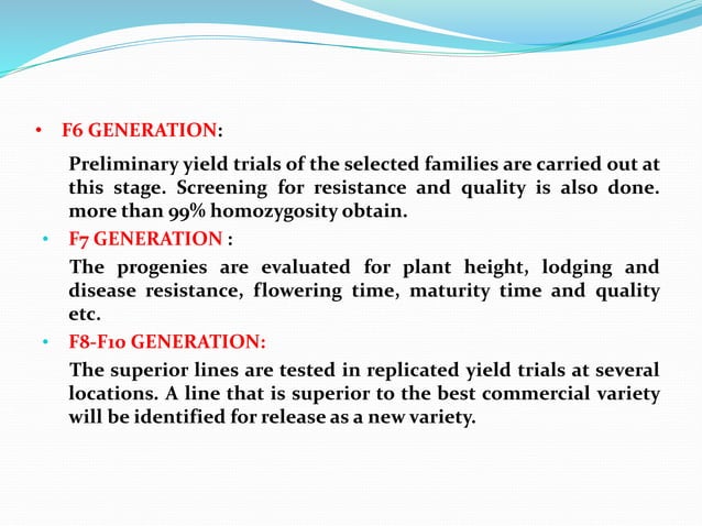 PEDIGREE METHOD OF PLANT BREEDING | PPTX | Gardening | Home & Garden