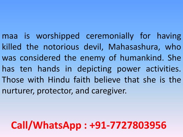 Durga mantra for protection from enemies | PPTX | Hinduism | Religion ...