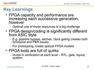 Durgam vahia open_sparc_fpga | PPT